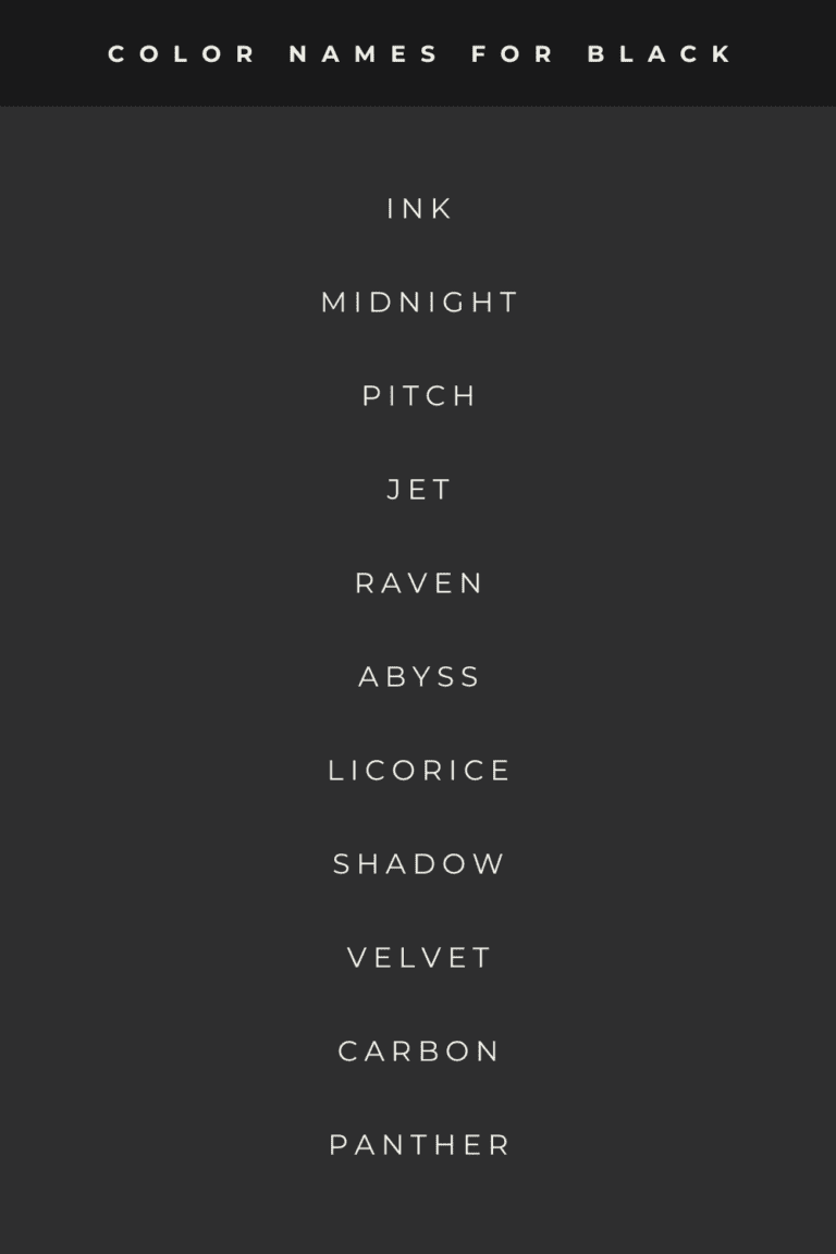 Color Names for Your Next Branding Project | Blush Created