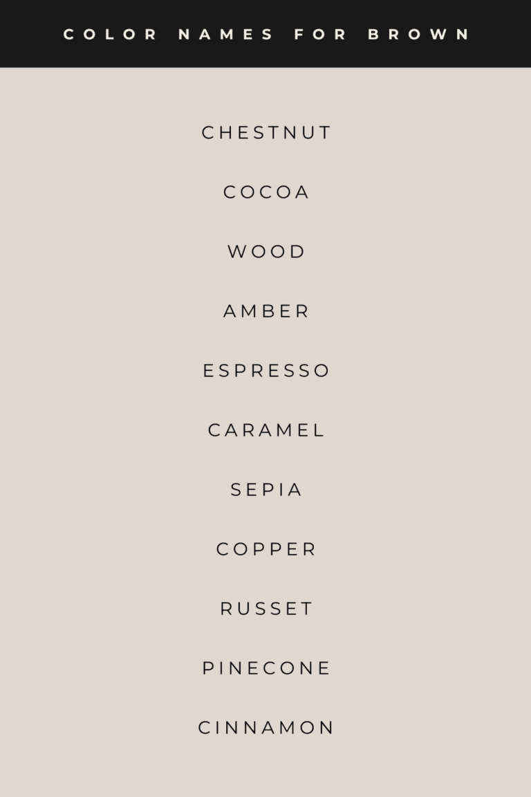Color Names for Your Next Branding Project | Blush Created