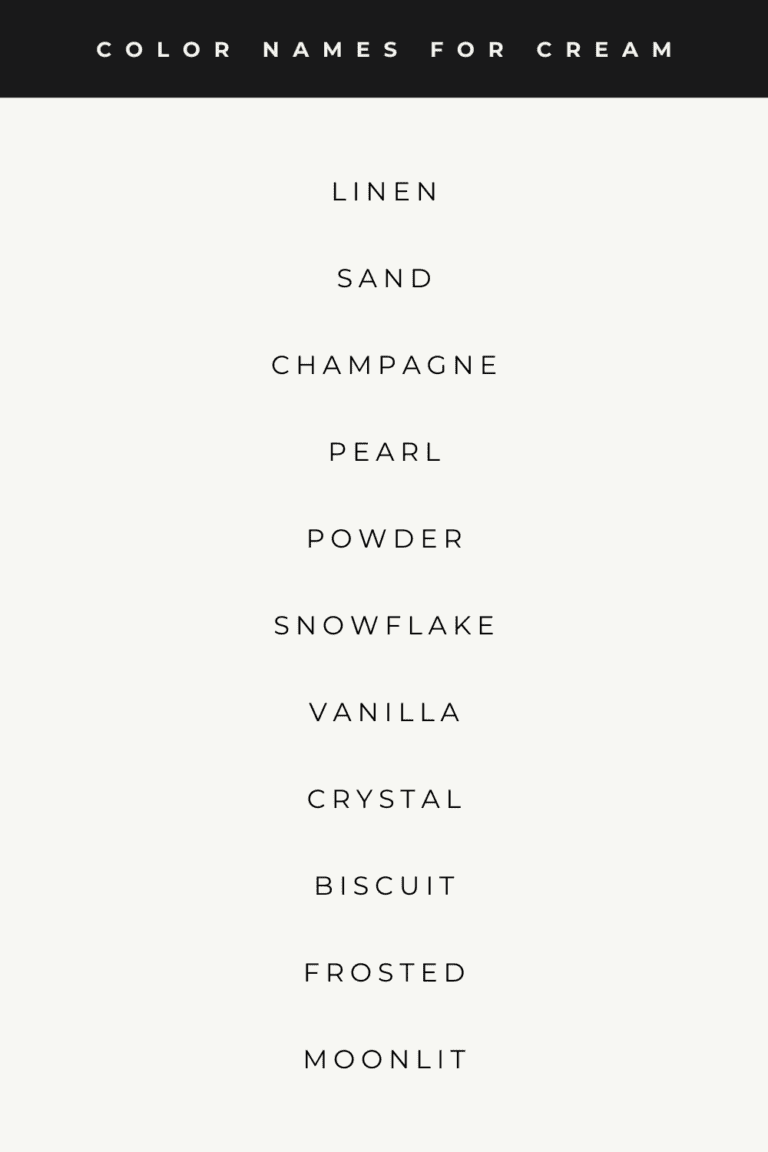 Color Names for Your Next Branding Project | Blush Created