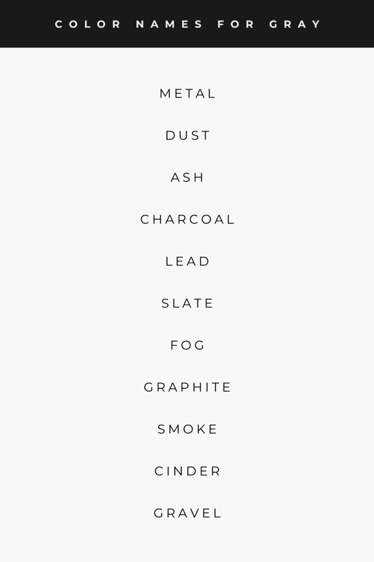 Color Names for Your Next Branding Project | Blush Created