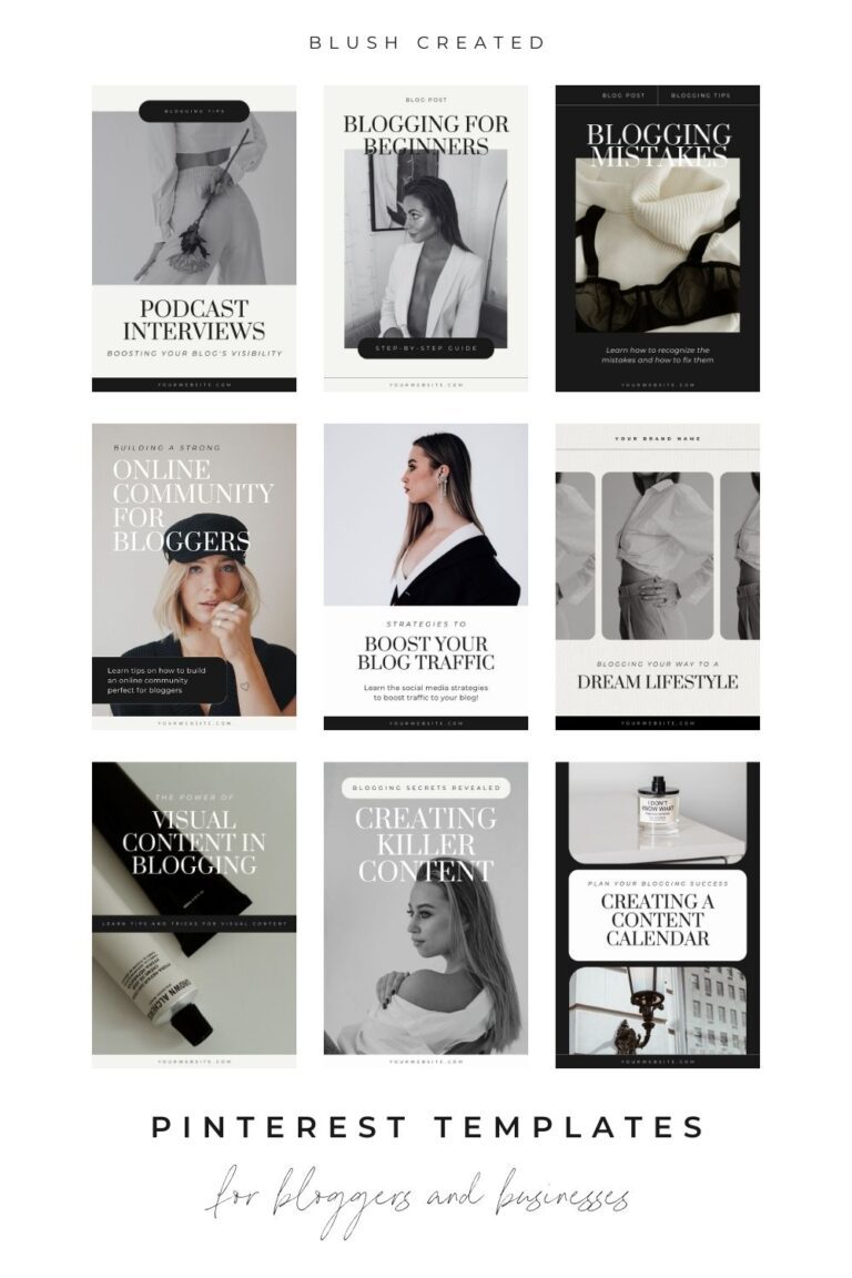 The Benefits of Using Pinterest Templates | Blush Created